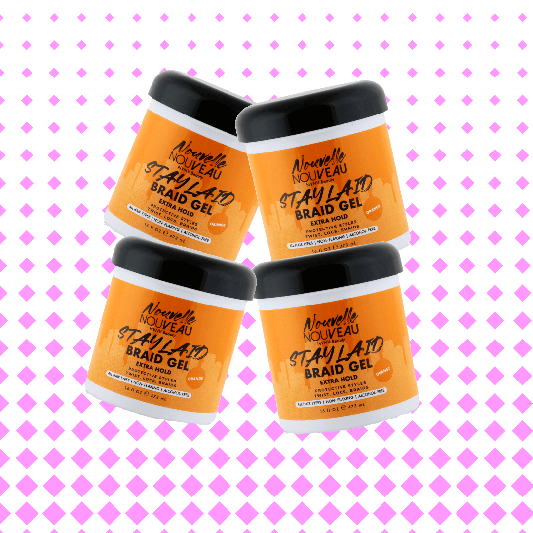(4pc) Stay Laid Braid Gel "FAMILY PACK" Bundle– NVNV Beauty
